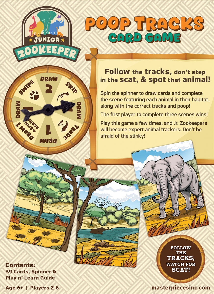 Jr Zookeeper Poop Tracks – Jr Ranger Shop