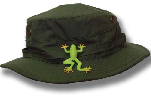 Bucket Hat with Snap-On Frog - Park Ranger Green – Jr Ranger Shop
