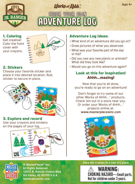 Jr Ranger Adventure Log – Jr Ranger Shop