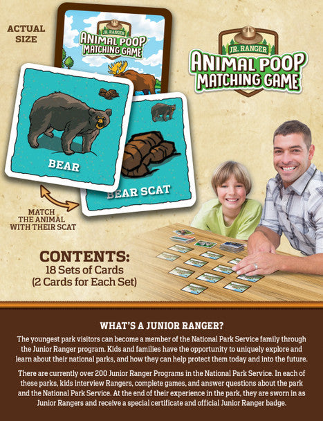 Jr Ranger Animal Poop Matching Game – Jr Ranger Shop